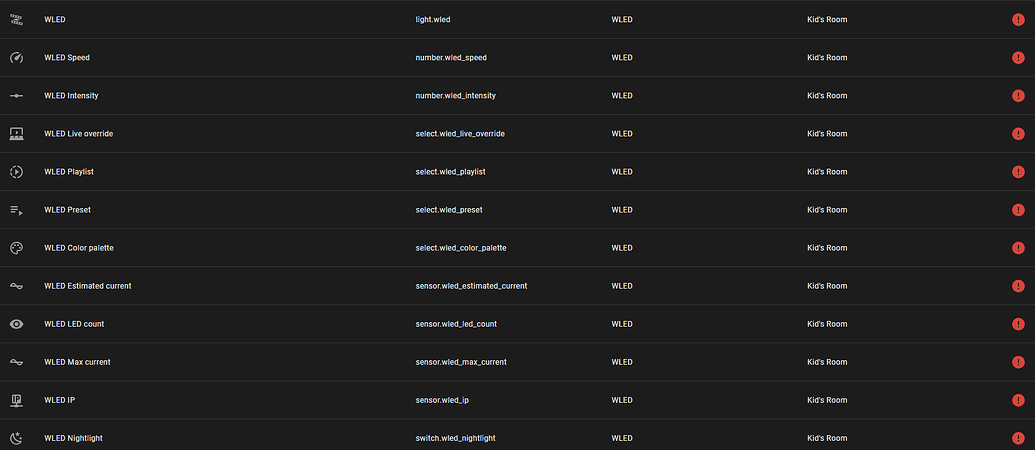 WLED integration - Configuration - Home Assistant Community