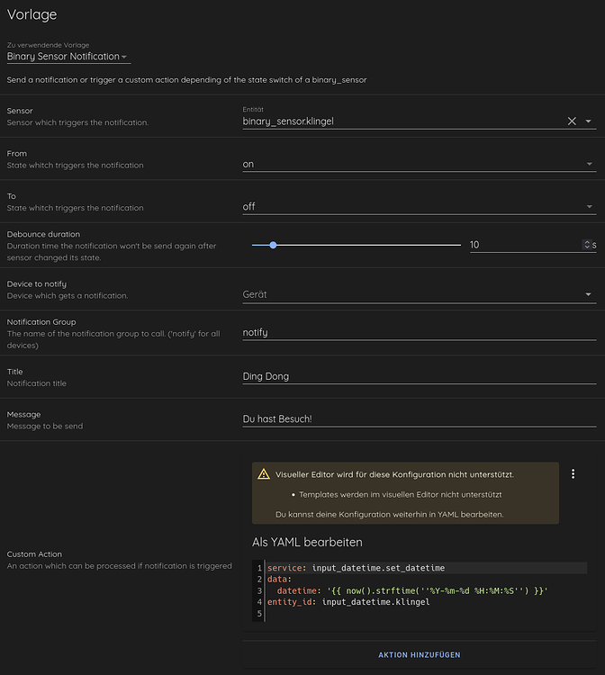 Notify device or group | execute action based on binary_sensor with debounce option - Blueprints ...