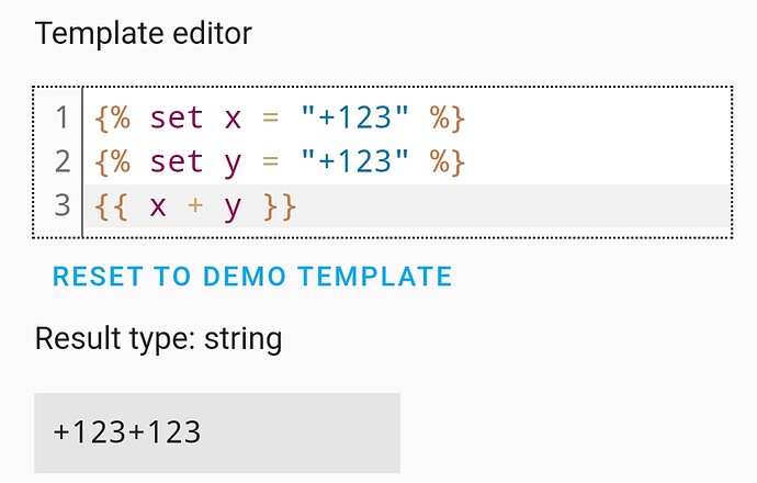 Keep A Template Result As A String Even If It Could Be Converted To A Number Configuration