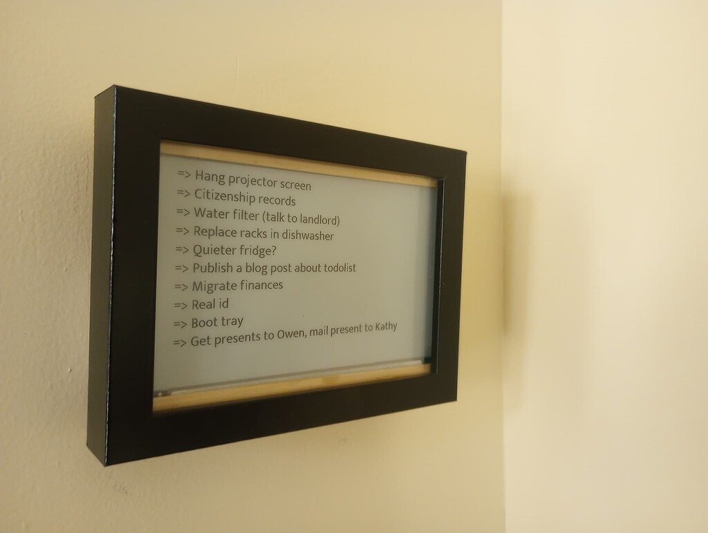 E-Ink TODO list - Share your Projects! - Home Assistant Community