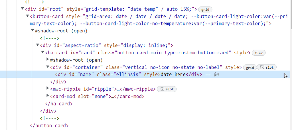 How to describe nested elements in mod-card? - Frontend - Home ...