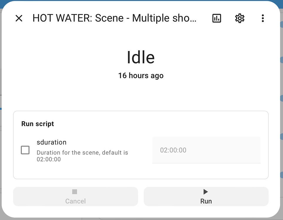 How To Run A Script With Default Input Parameters From An Entities Card Without Any Prompts