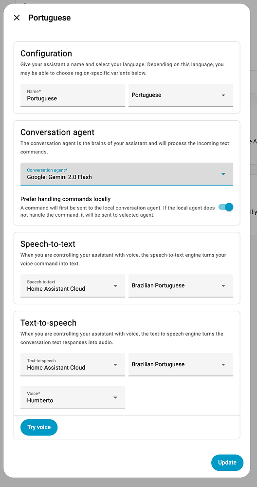 How to update the system prompt of a conversation agent? - Voice ...