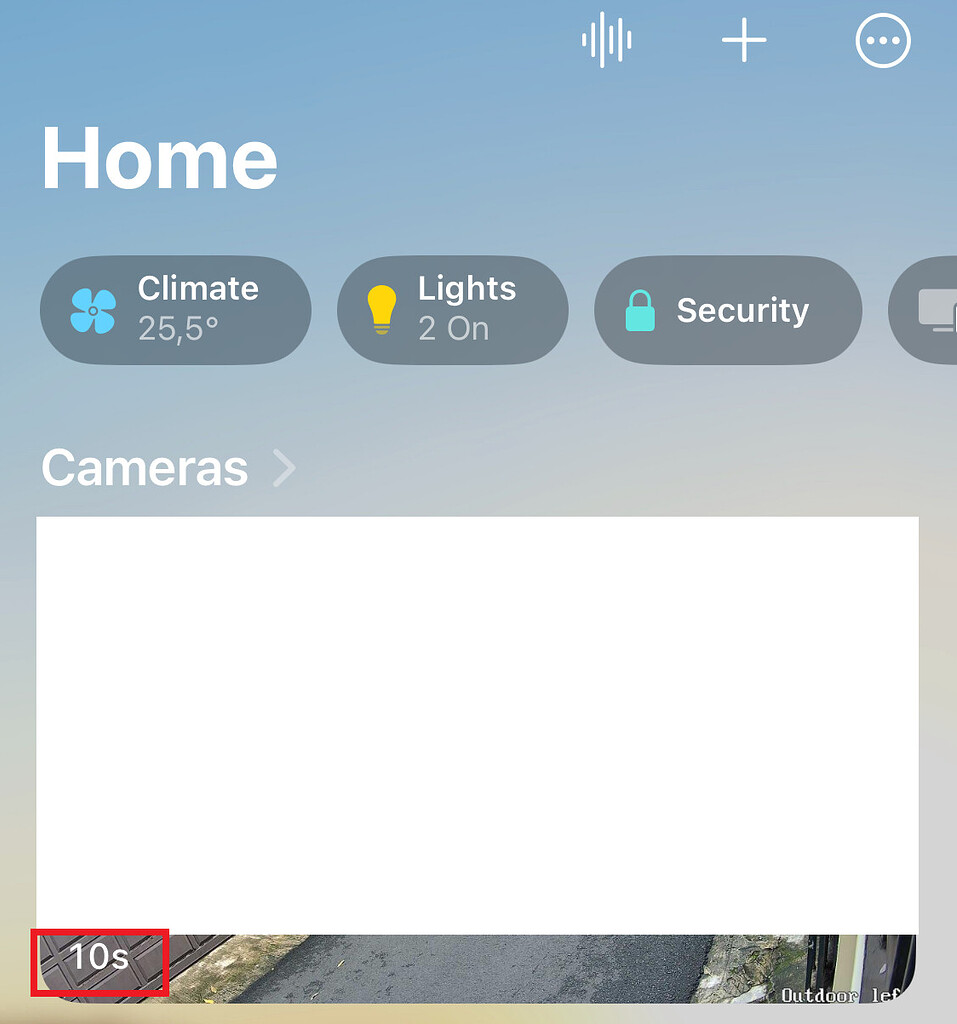 Homekit Bridge Camera Captures Image Every 10s In Home App Dashboard Configuration Home