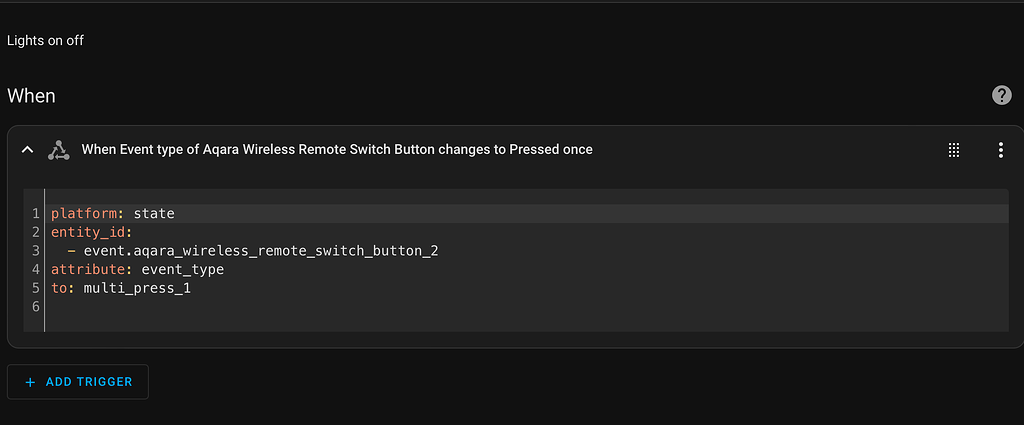 Triggering automation when state doesn't change - Aqara wireless switch on matter ...