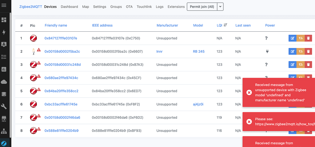 Trouble with zigbee2mqtt (solved, it was interference) - Third party integrations - Home ...