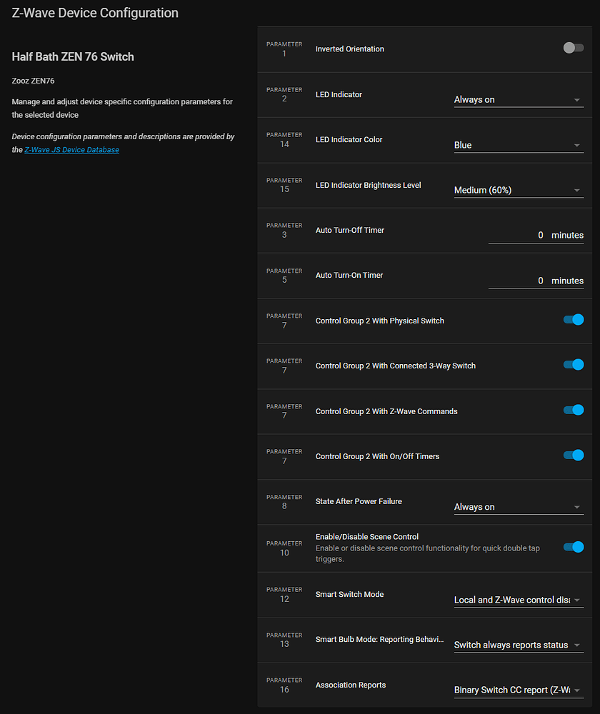 Not receiving events in HA when ZEN 76 zwave switch is manually turned ...