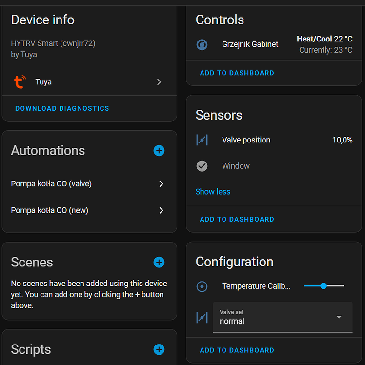 Valve position for Tuya radiator - Custom Integrations - Home Assistant ...