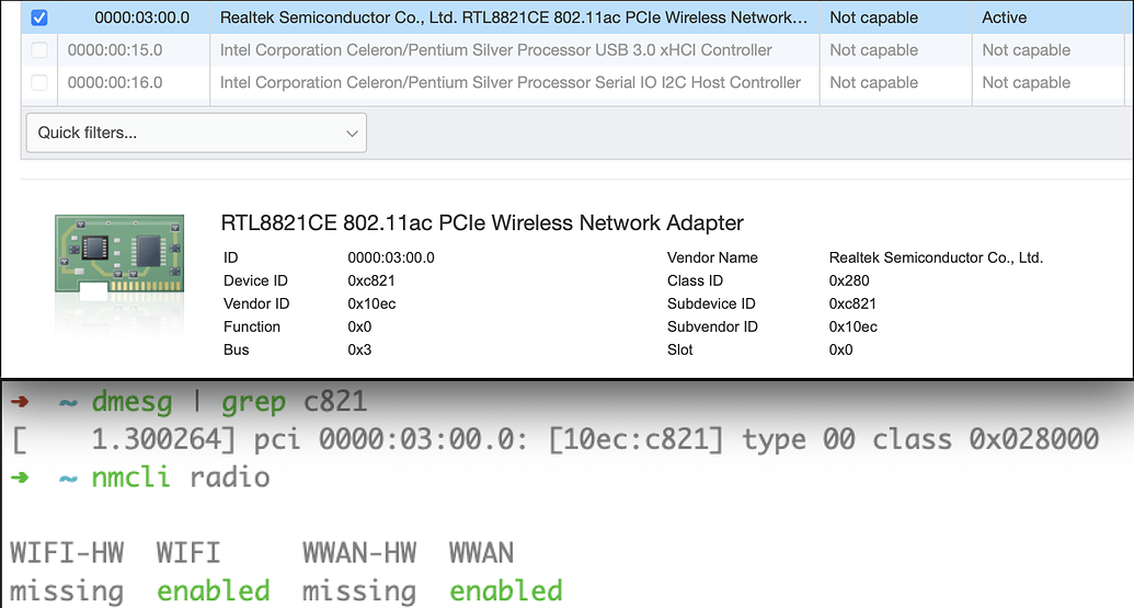 Enable RTL8821CE WiFi adapter in VMware ESXi using PCI passthrough ...