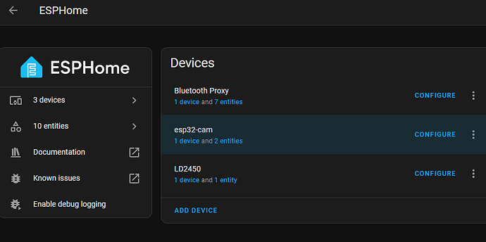 ESPHome device visible in HA, but not ESPHome dashboard - Configuration - Home Assistant Community