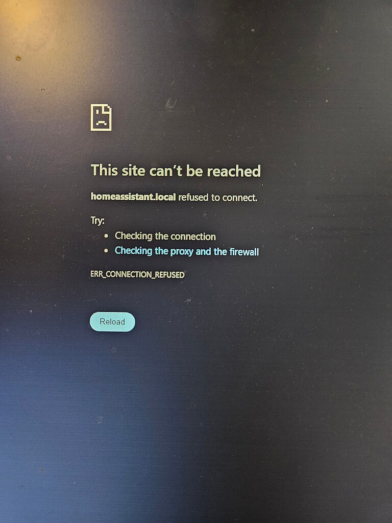 First installation - cannot get access to homeassistant.local:8123 ...