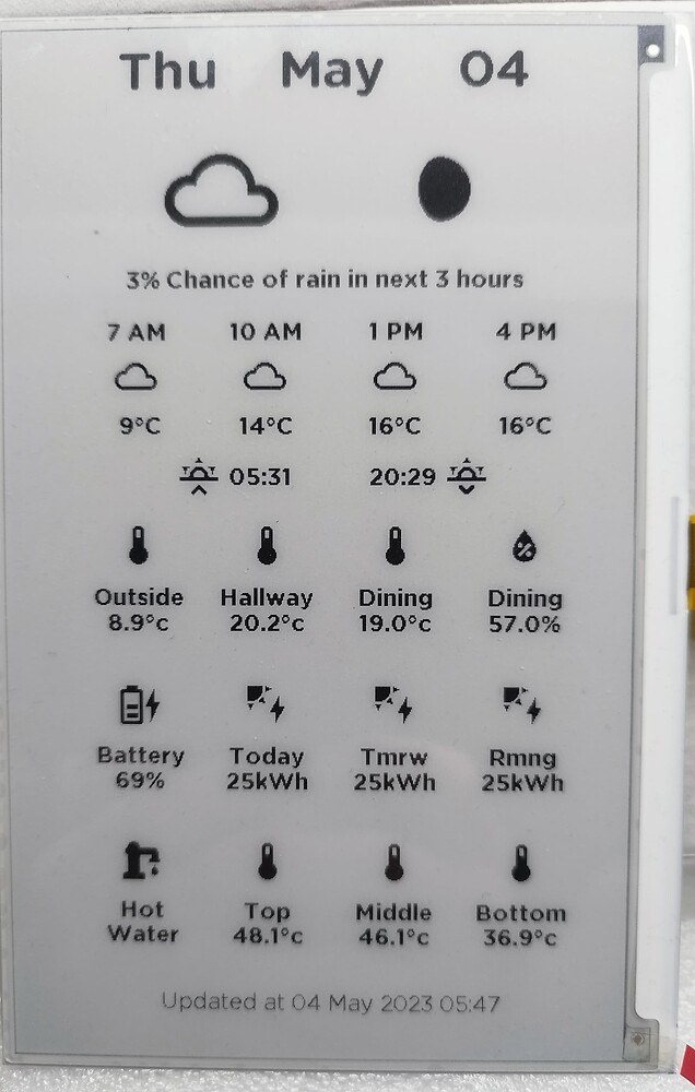 Use ESPHome with e-ink Displays to blend in with your home decor ...