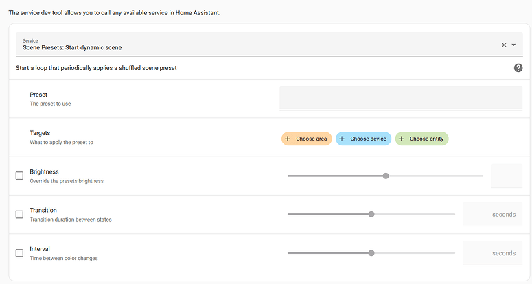 Scene Presets: Hue-like scenes for generic light entities - Custom ...