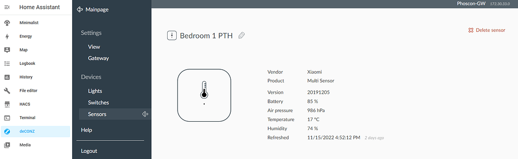 Sensors no longer connecting/updating in Deconz - Zigbee - Home Assistant Community