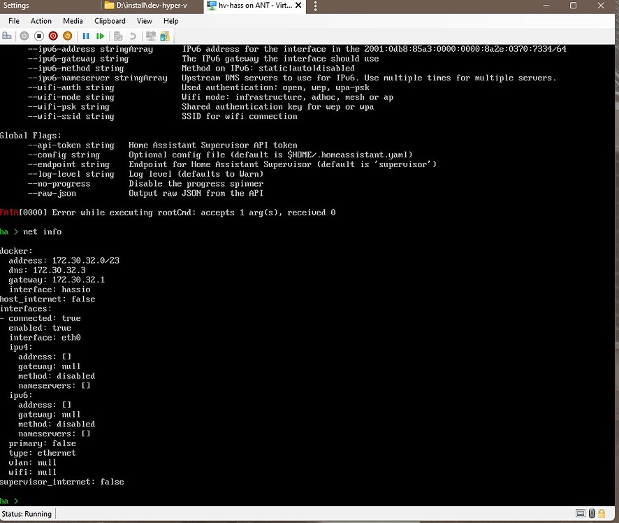 Hyperv-install : no ip? - Installation - Home Assistant Community