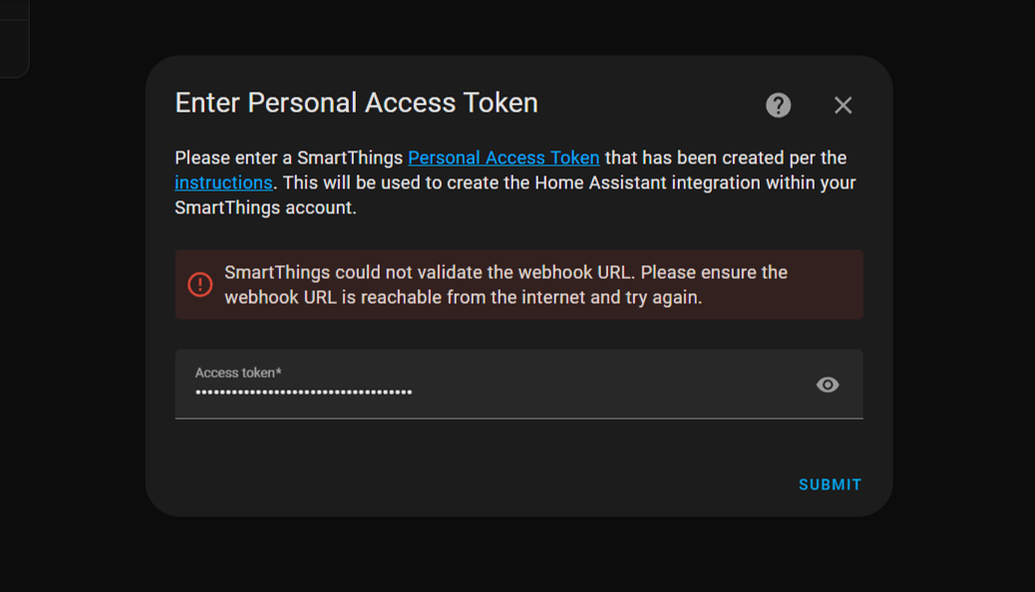 Can't setup SmartThings integration? - Third party integrations - Home Assistant Community