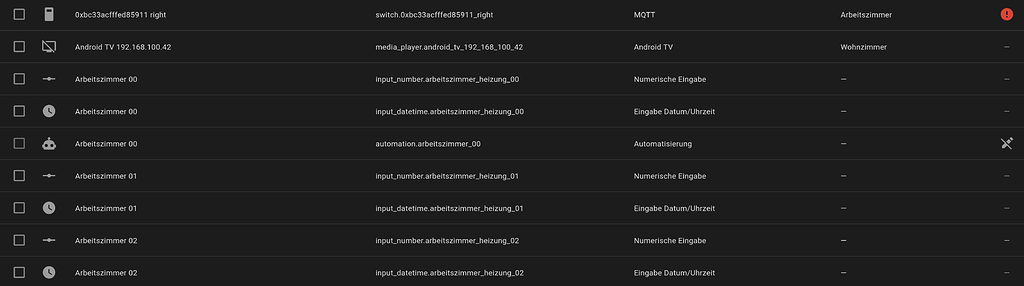Assign area to multiple entities? - Configuration - Home Assistant ...
