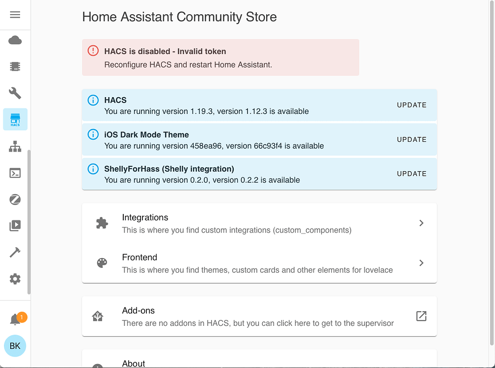 Hacs Not Installed Correctly Configuration Home Assistant Community