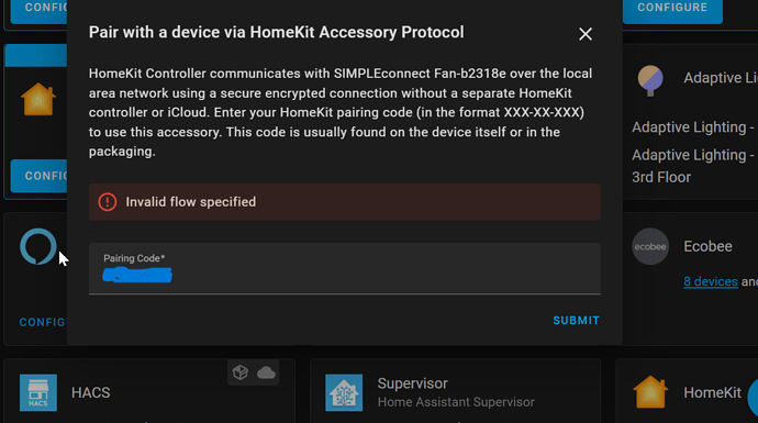 Hunter SIMPLEConnect Issue - Configuration - Home Assistant Community