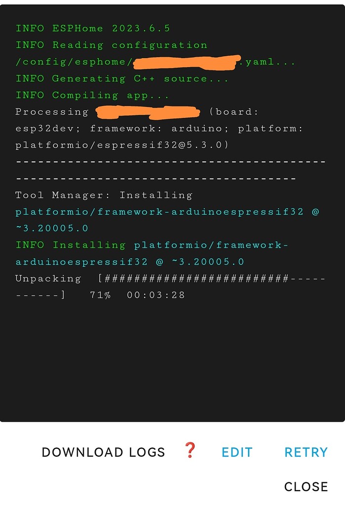 Trouble Installing Tool Chain Esphome Home Assistant Community 