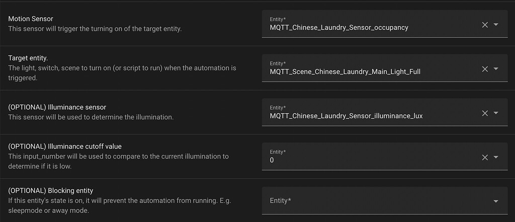 BluePrint Motion Sensor illuminance activated - Blueprints - Home ...