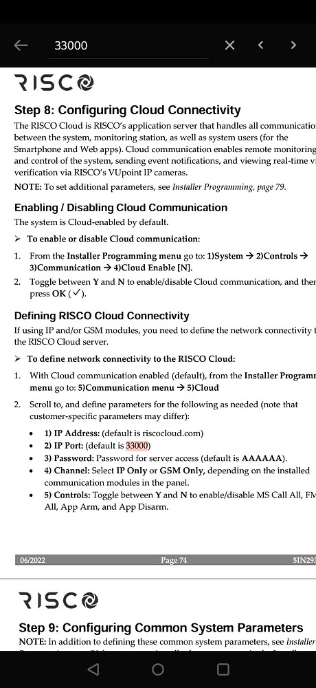 Risco alarm system - Home Assistant Community