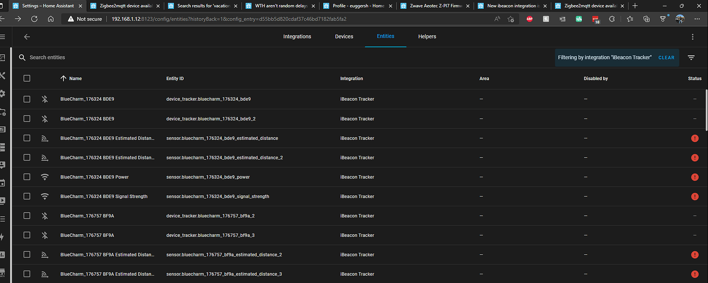 New Ibeacon Integration Issues Home Assistant Community