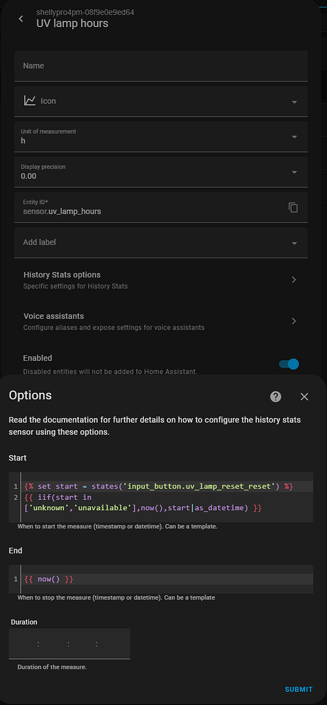 History Stats Sensor Is Not Tracking Same Configuration In Other Sensor Works Configuration