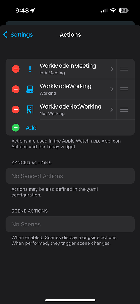 Siri shortcut to change input_select option - Home Assistant Companion ...