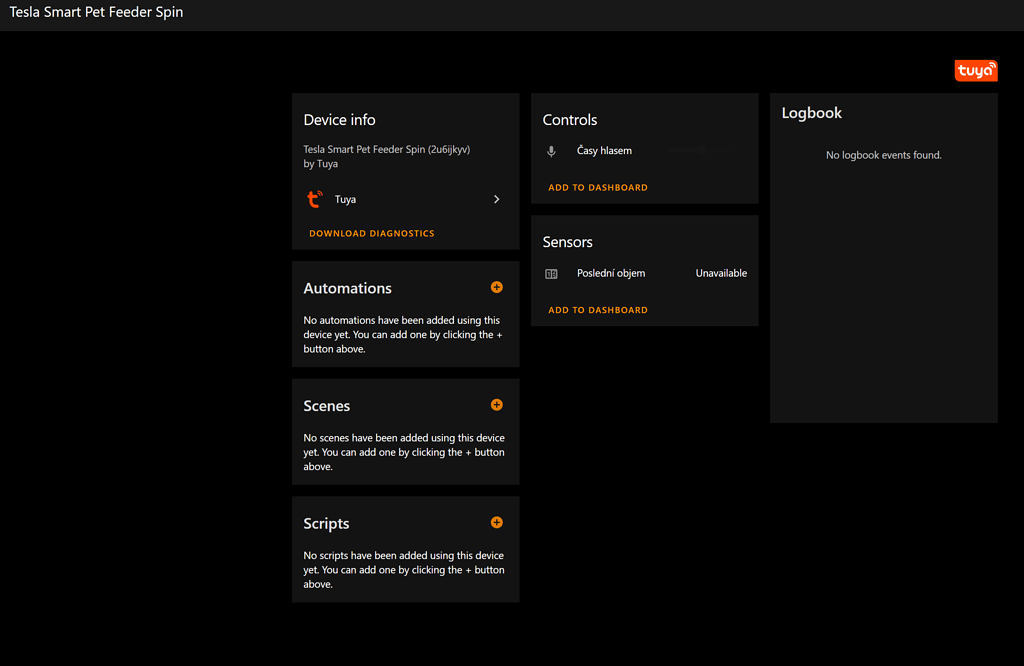 Tesla Smart Feeder Spin Tuya integration - Configuration - Home ...
