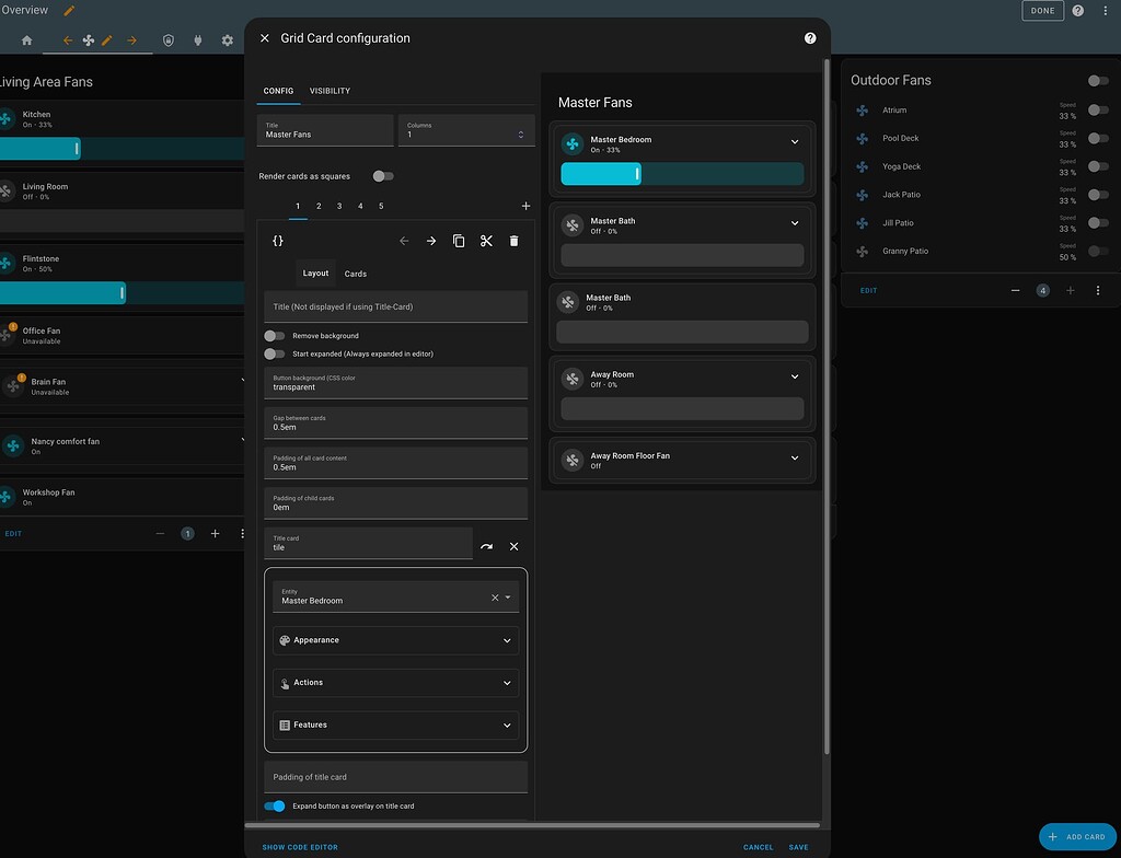 HACS Expander Card editor UI redraws every 5 seconds - Frontend - Home ...