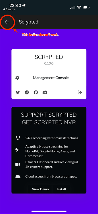 iOS App: cannot exit plugin - Mobile Apps - Home Assistant Community