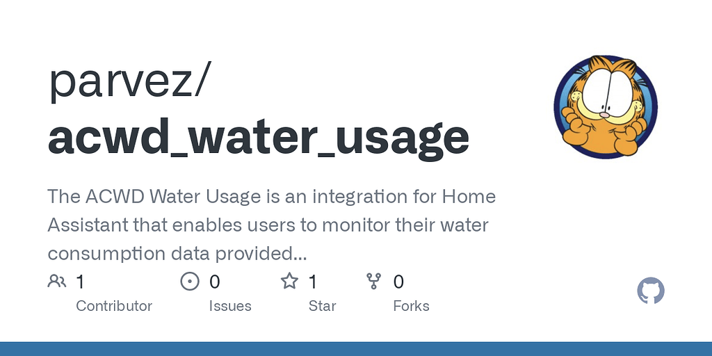 ACWD Water Usage Integration, Would love your feedback! - Custom ...
