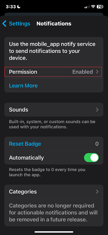 IOS Notifications Not working - Home Assistant Companion for Apple - Home Assistant Community