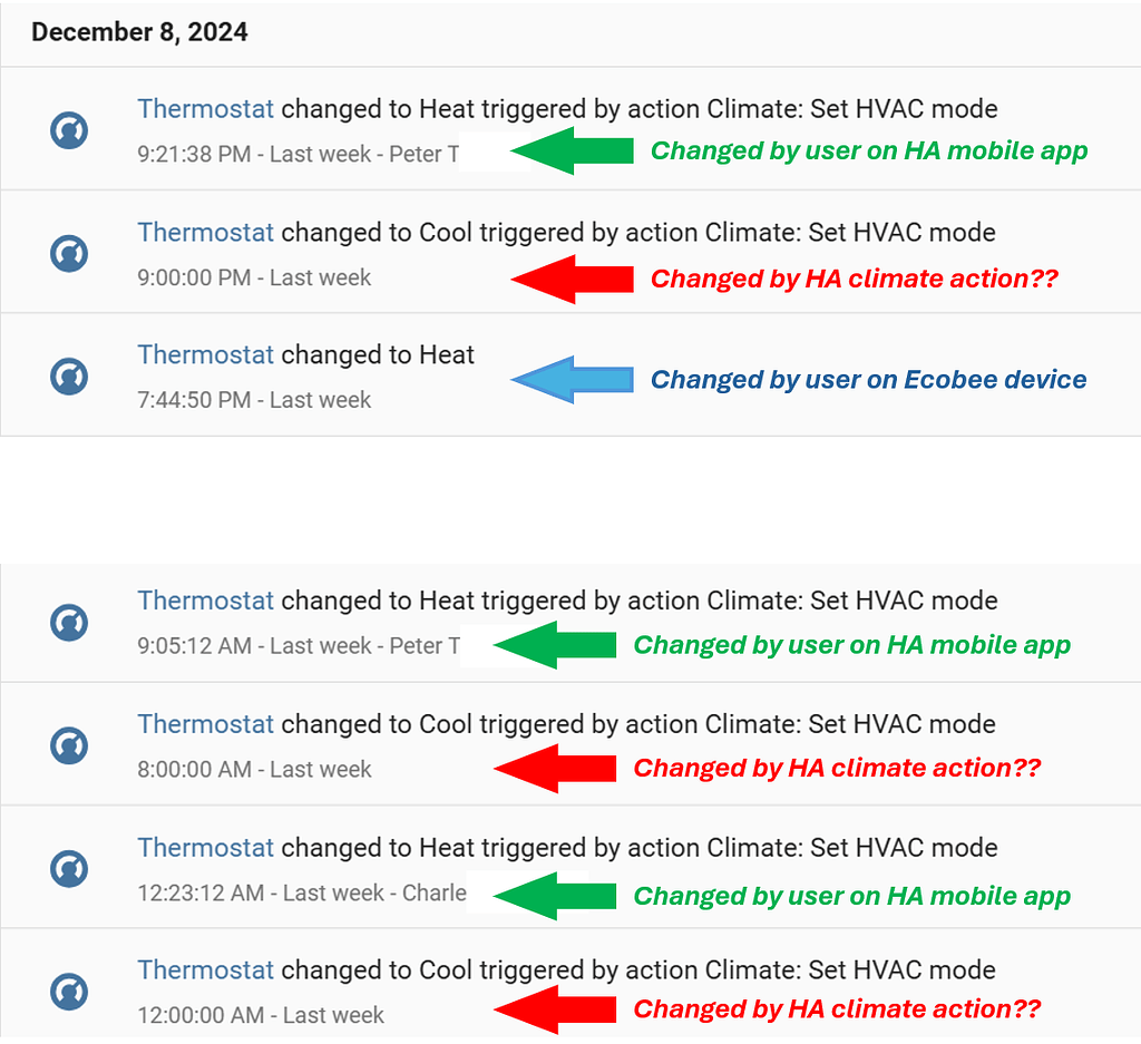 Ecobee Thermostat Integration Ghost Actions Configuration Home Assistant Community