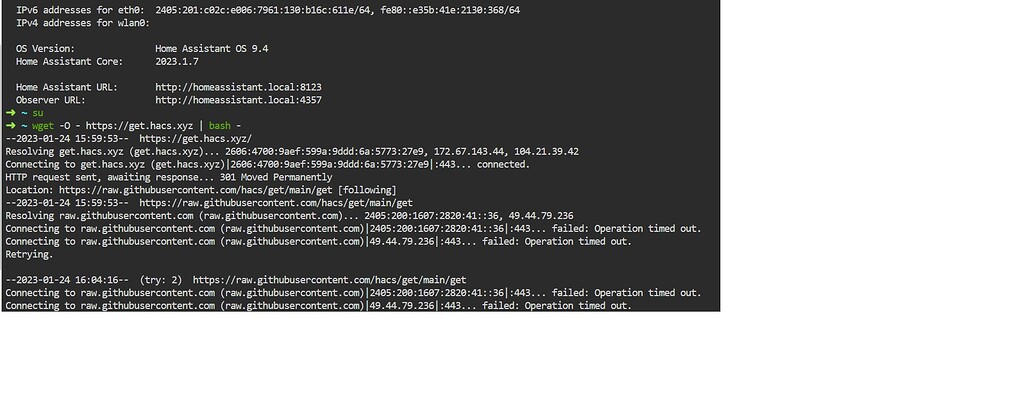 Not Able To Install Hacs Third Party Integrations Home Assistant Community