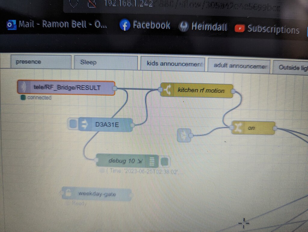 RF codes not triggering flow - Node-RED - Home Assistant Community