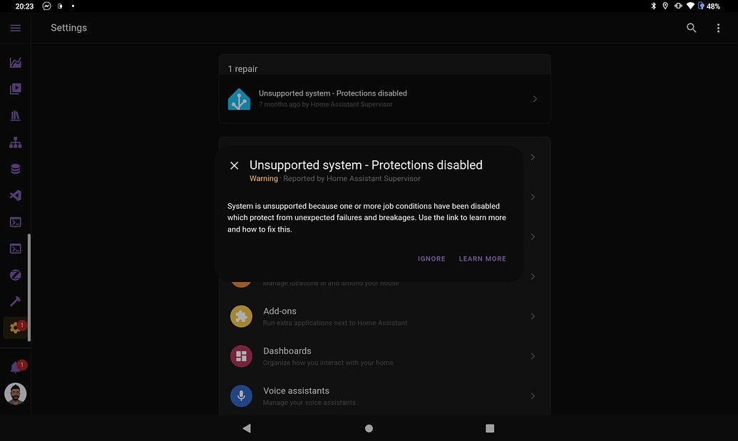I have this message AddonManager.install' blocked from execution, no host internet connection ...