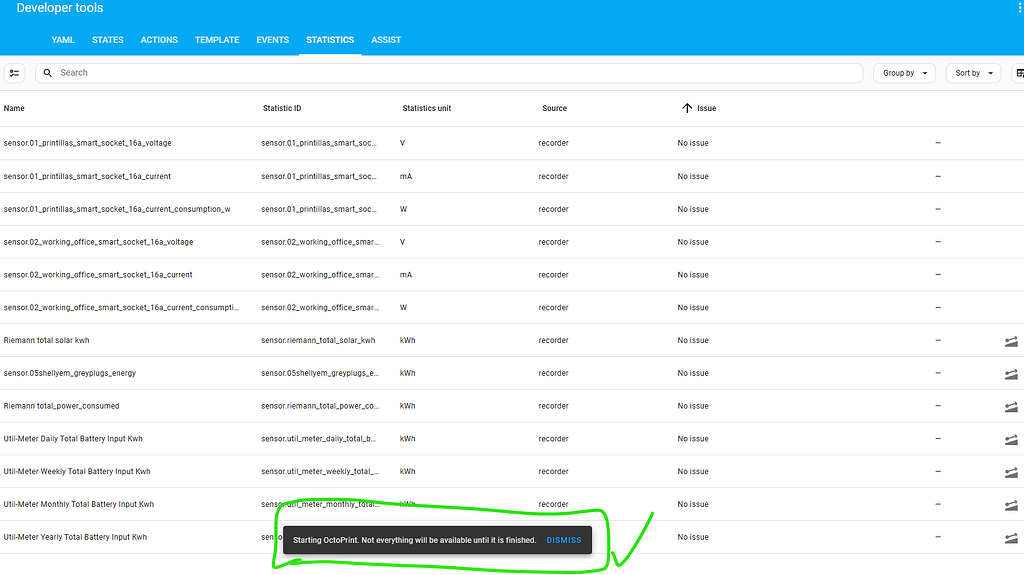 Developer tools -> statistics has gone and after restarting appear a ...