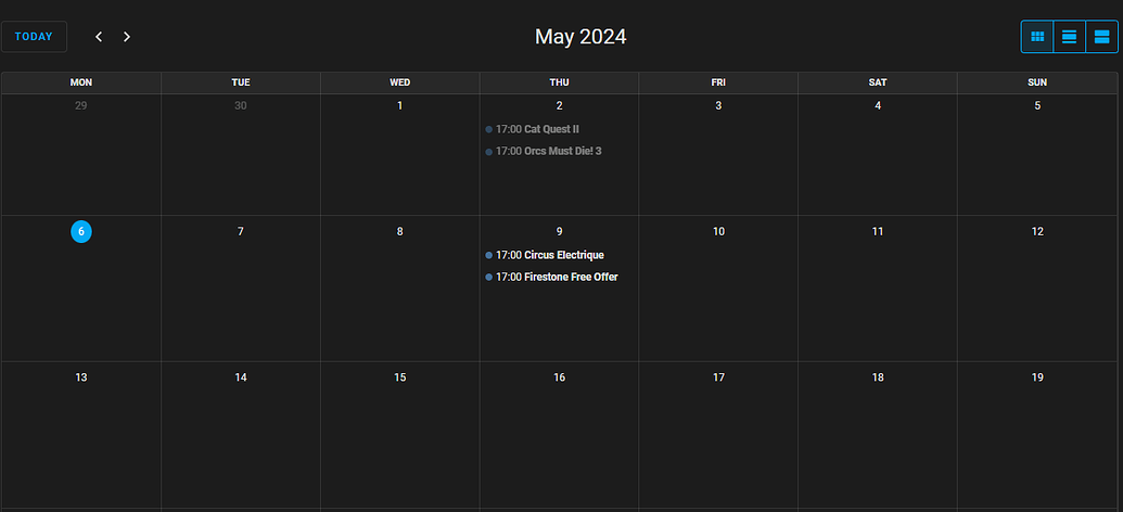 Events over multiple days in Calendar card (same as dashboard ...