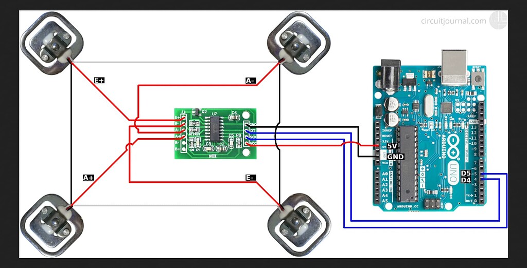 Is there any way to use a hx711 with 12 load sensors combined into a ...