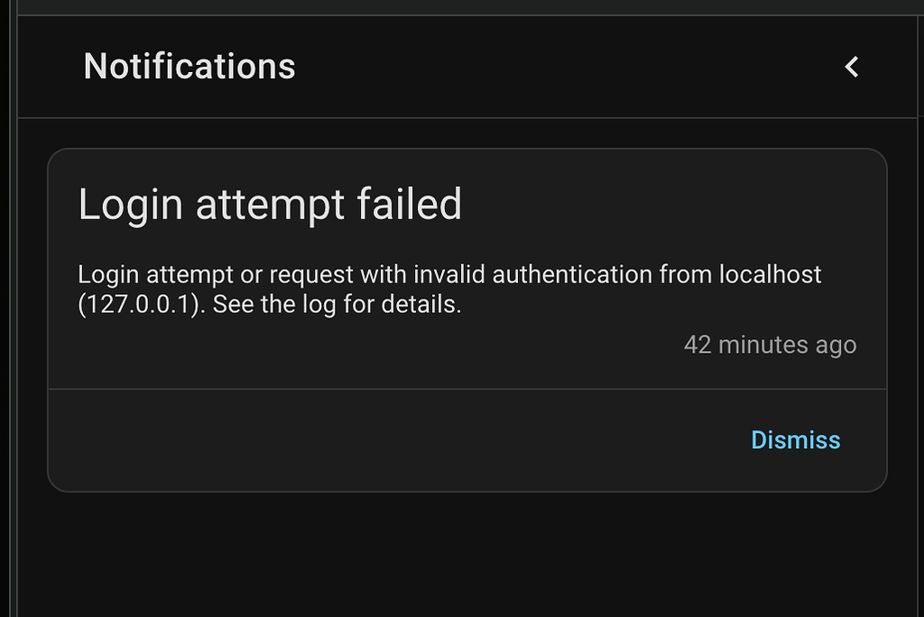 Bug Login Attempt failed message - Configuration - Home Assistant Community