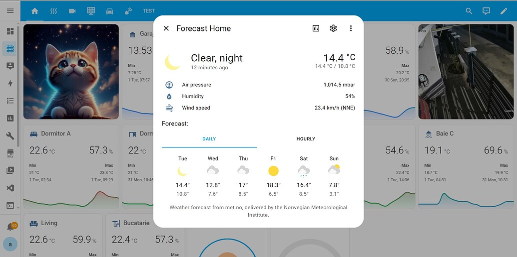 Dynamic AI Weather Card with Google Gemini & PyScript in Home Assistant - Scripts - Home ...