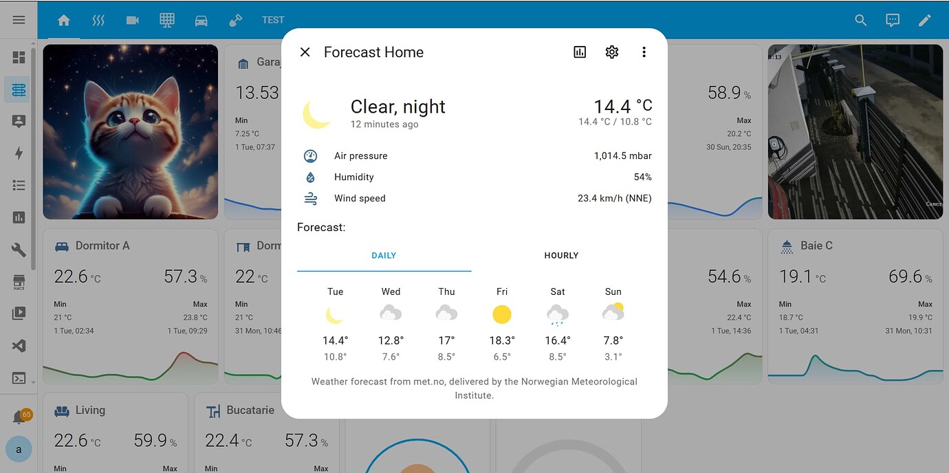 Dynamic AI Weather Card with Google Gemini & PyScript in Home Assistant - Scripts - Home ...