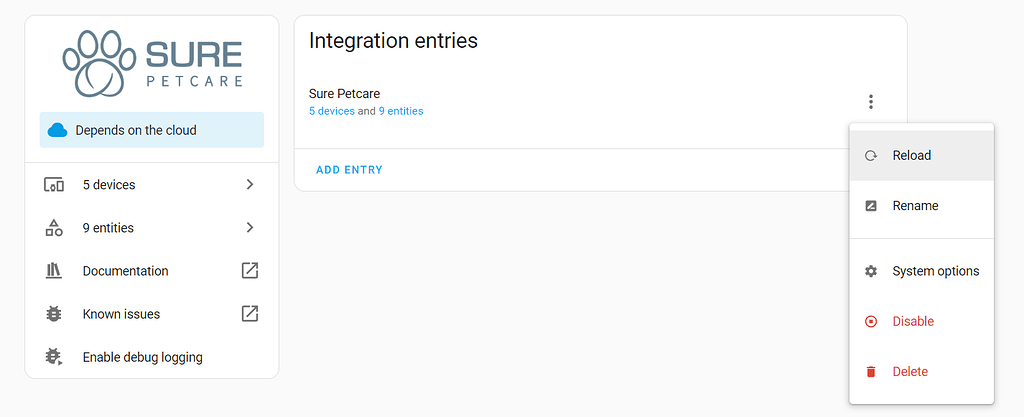 Restart / Reload Integration with an automation? - Configuration - Home Assistant Community