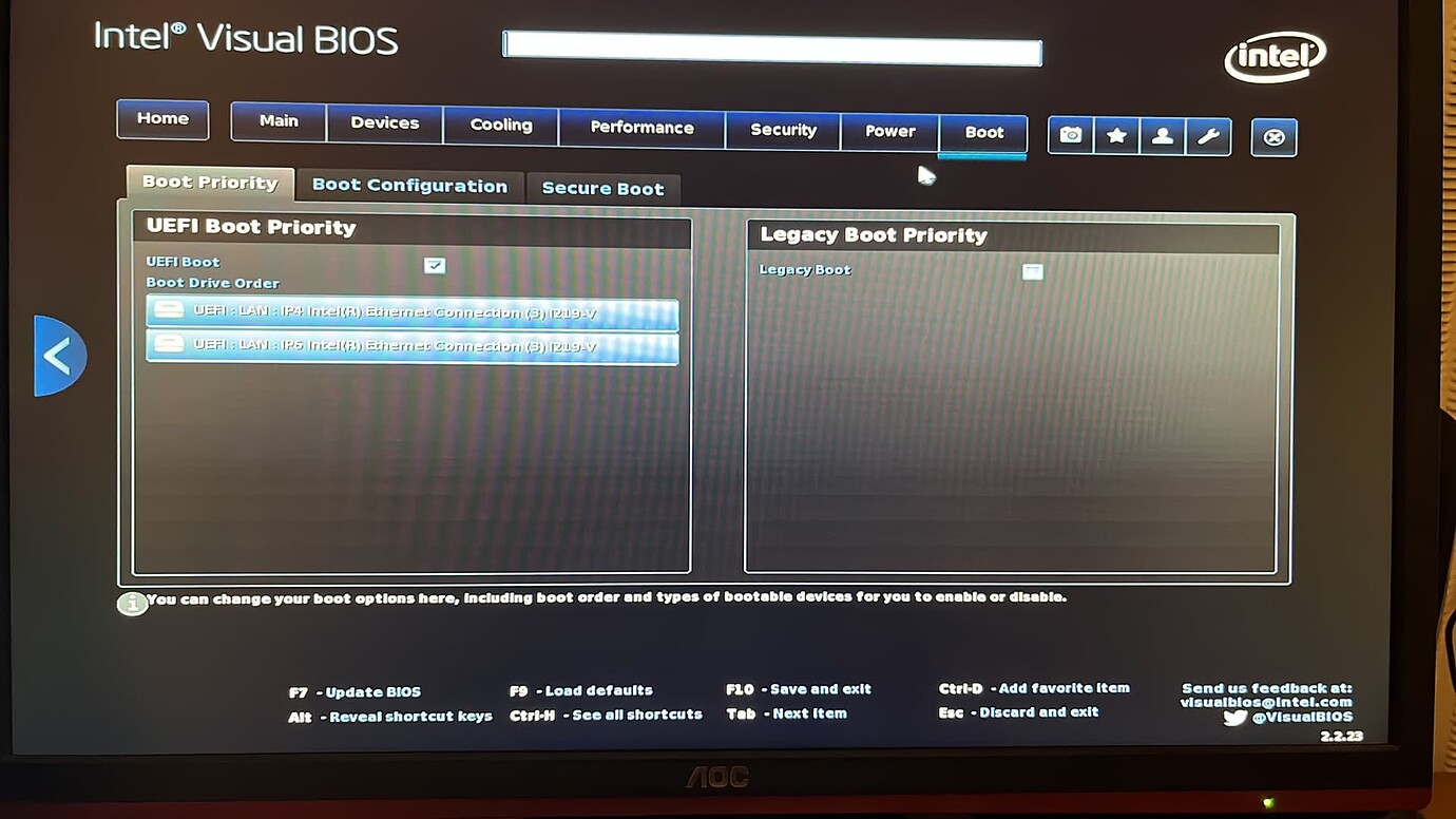 Generic x86-64 installation on a intel nuc6i - Installation - Home ...