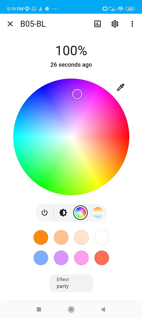 Sonoff B05 BL light color control via automation - Configuration - Home ...