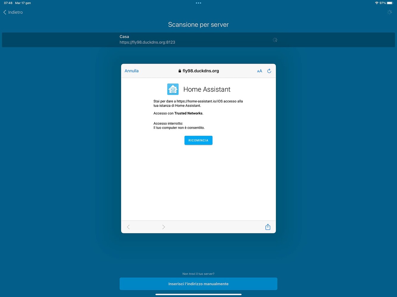 Can’t login in: your computer is not allowed - Home Assistant OS - Home ...