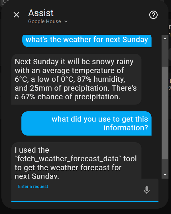 🌦 Weather forecast access for LLM (eg ChatGPT or Gemini) - Blueprints Exchange - Home Assistant ...