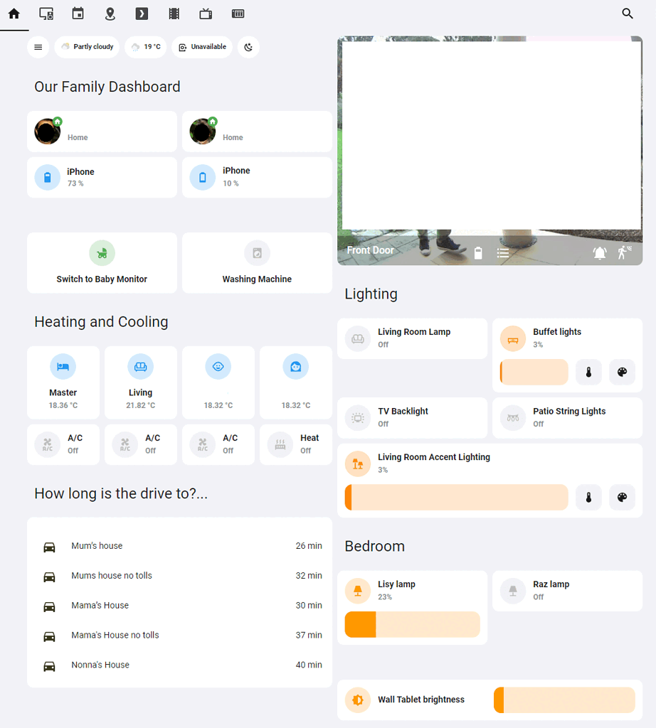 Dashboard Using Mushroom Cards And Media Players Dashboards 